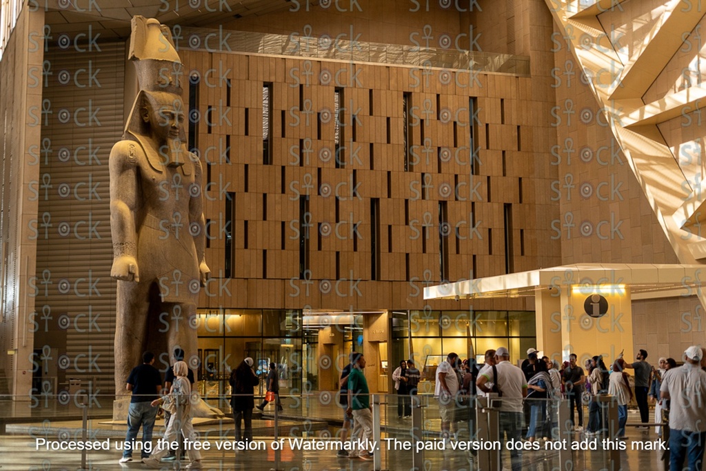 Statue of Ramses II in the New Egyptian Museum | Jini Stock