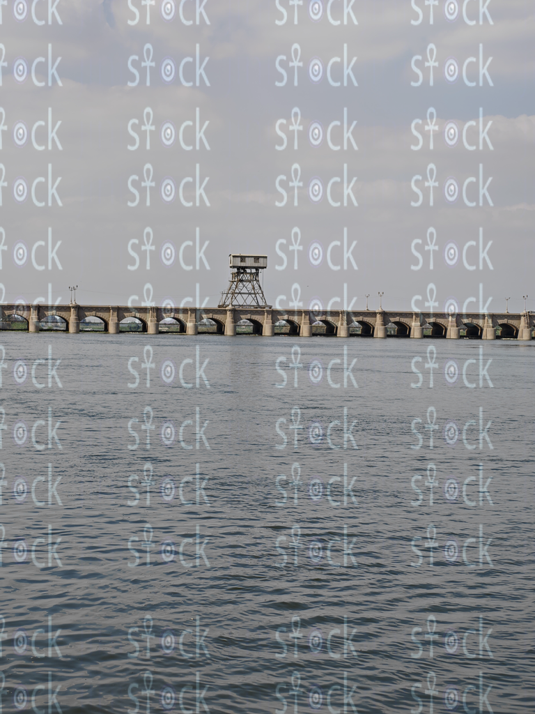Water flow control mechanism detail at the Barrage Structure | Jini Stock